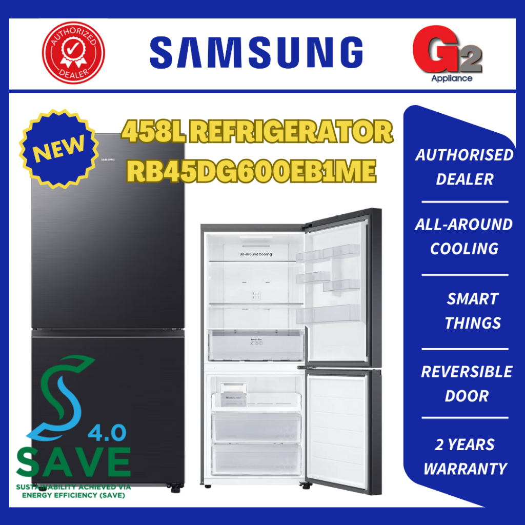 SAMSUNG 458L REFRIGERATOR BMF WITH DIGITAL INVERTER TECHNOLOGY ...