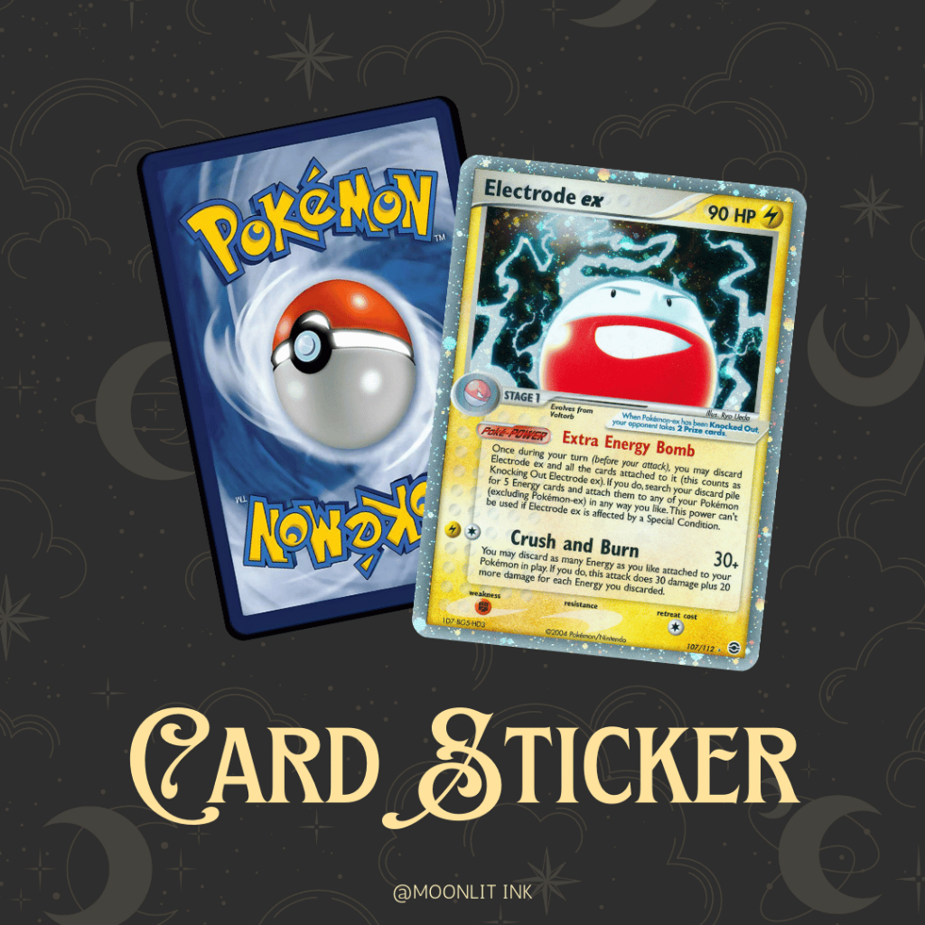 [Pokemon TCG Card Sticker - ELECTRODE] TnG Sticker / Access Card ...