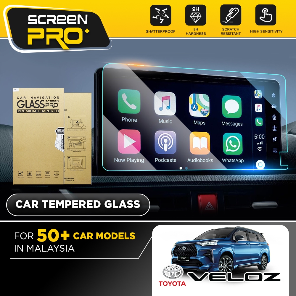 𝐓𝐨𝐲𝐨𝐭𝐚 𝐕𝐄𝐋𝐎𝐙 𝟐𝟎𝟐𝟐 - 𝟐𝟎𝟐𝟓 SCREENPRO Infotainment Tempered Glass Screen ...