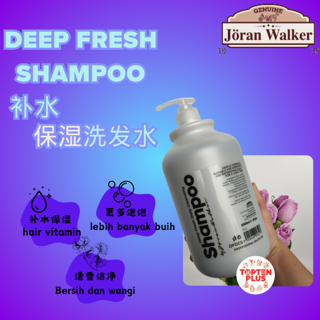 Joran Walker Deep Fresh HAIR Shampoo 2000ml | Shopee Malaysia