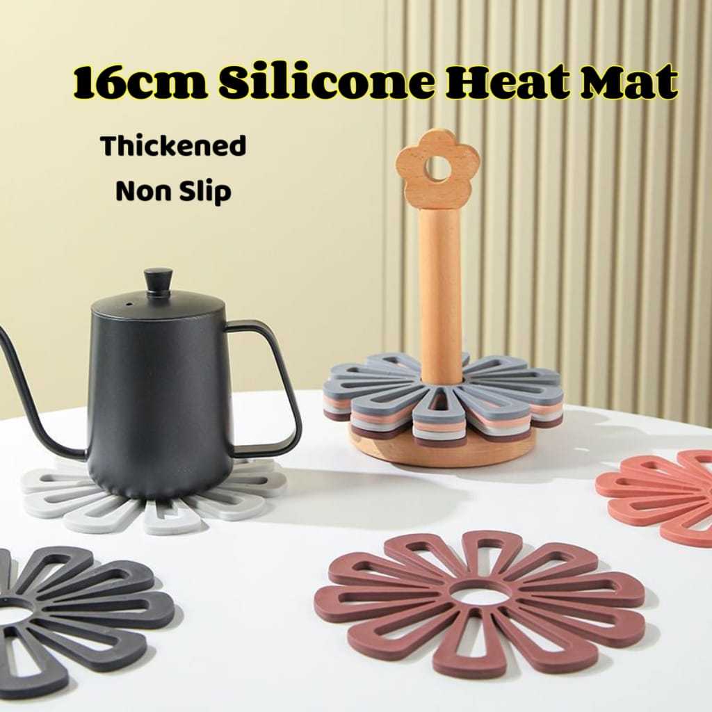 16cm/Silicone Placemat For Dining Table/Alas Pinggan Meja Makan /Table ...