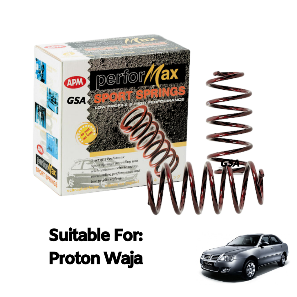 APM Performax Proton Waja Lowered Sport Springs Set (4 PCS) | Shopee ...
