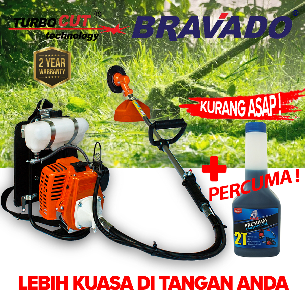 【FREE 2T OIL】BRAVADO/APACHE BG328 Super Heavy Duty Garden Trimmer ...