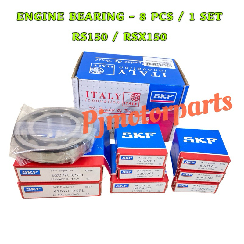 HONDA RSX150 RS150 ( 8 PCS / 1 SET ) ENGINE BEARING CRANKSHAFT ...