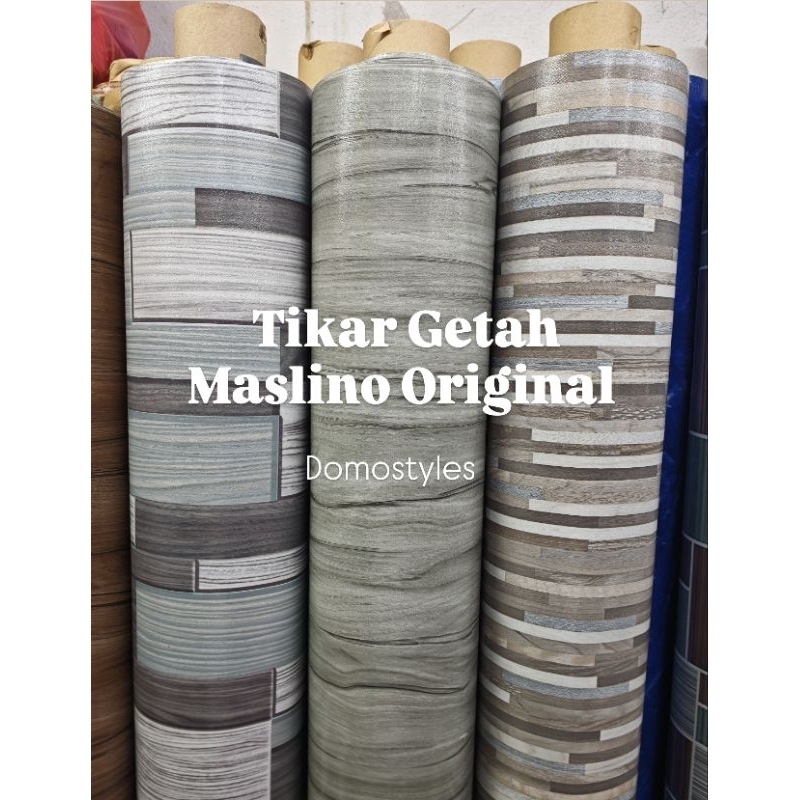 DomoStyles Tikar Getah Tebal Gulung MASLINO ORIGINAL Tebal 0.5MM LEBAR ...