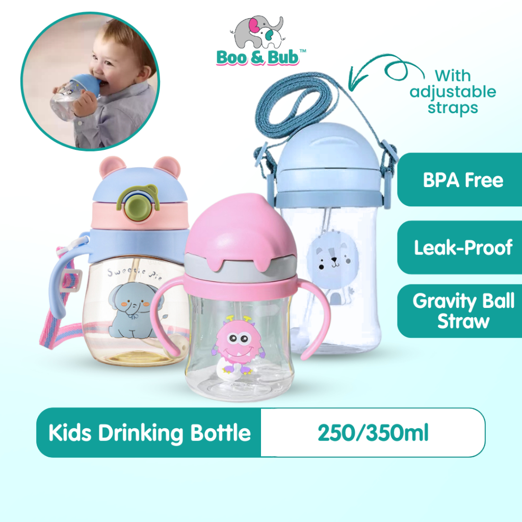 Boo&Bub 250ml 350ml baby drinking bottle kids children water bottle ...