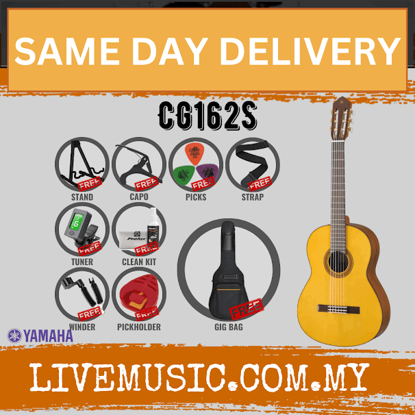 Yamaha CG162S Spruce Top Classical Guitar ( CG-162S / CG 162S ...