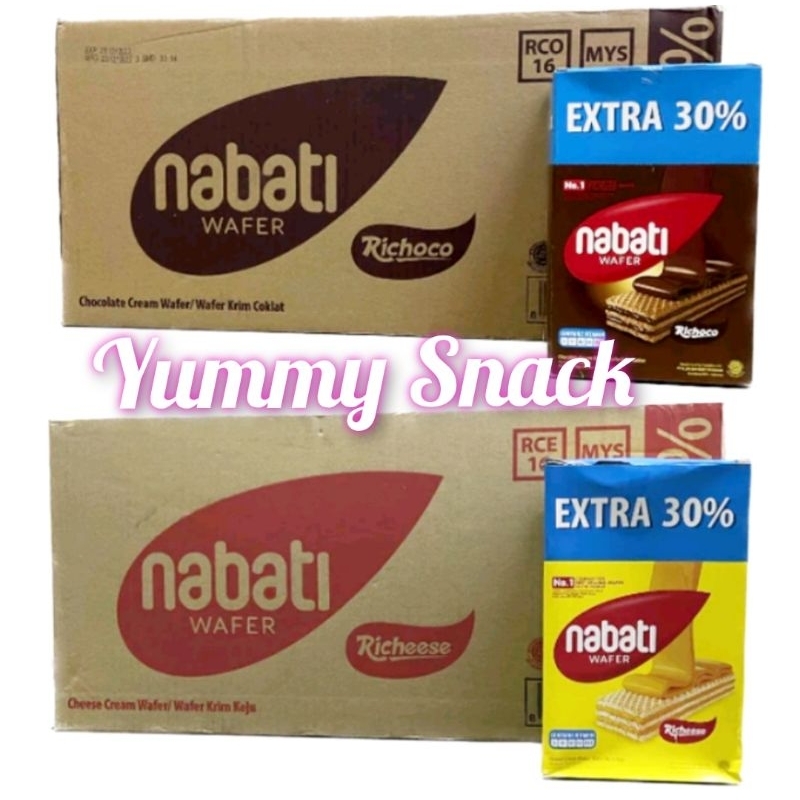 [Carton Deals] 10box Nabati Richeese Richoco Wafer Extra 30% Halal Ready Stock | Shopee Malaysia
