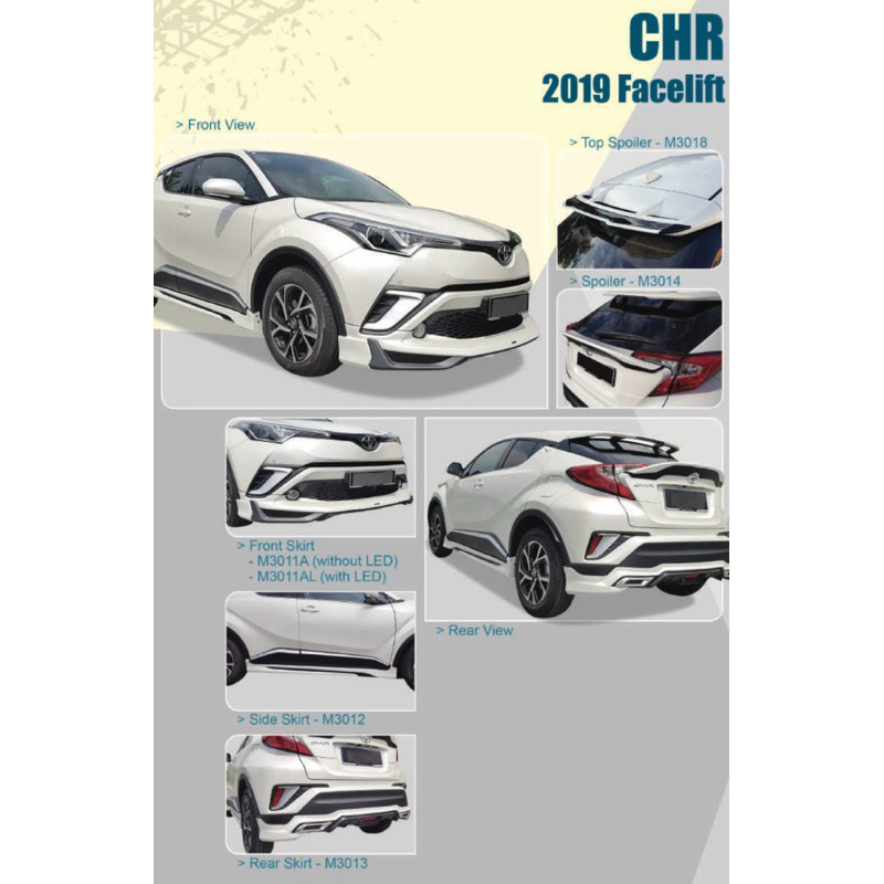 Toyota CHR 2019 2020 2021 Facelift Modellista bodykit body kit MDLT ...