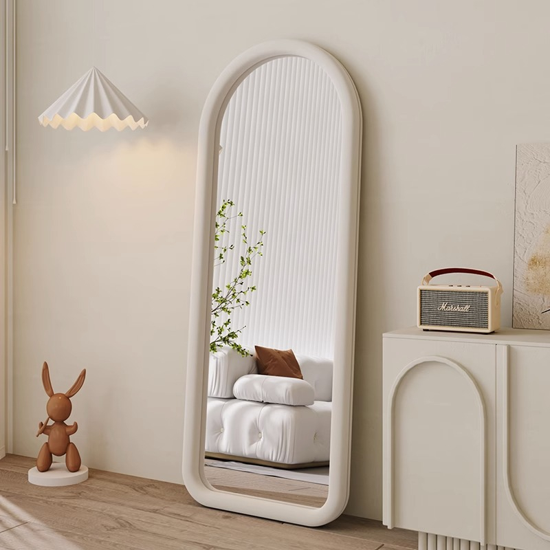Cream Style Full Body Mirror Home Girl Bedroom Wall Hangings Makeup ...