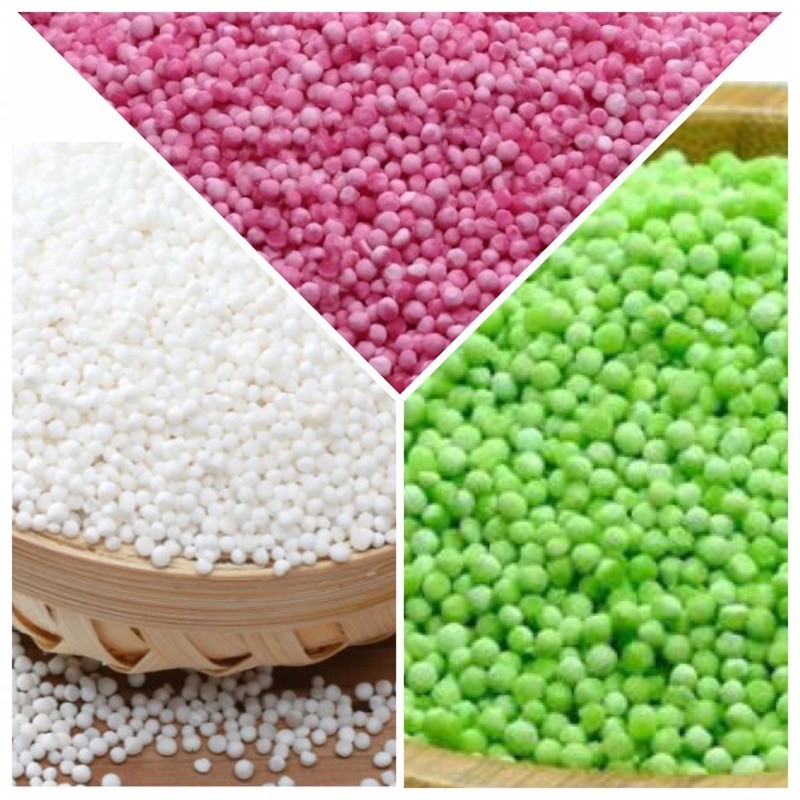 Sagu Kecil Putih/Hijau/Merah 200g Tapioca Pearls White/Green/Red 200g ...