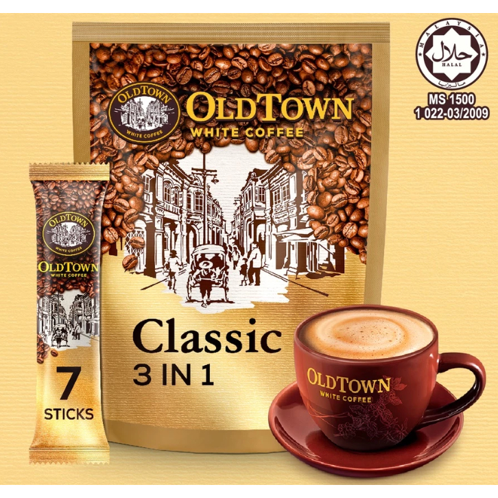 Old Town White Coffee 3in1 Classic | 怡保旧街场白咖啡 经典 35g x 7 Sachets ...