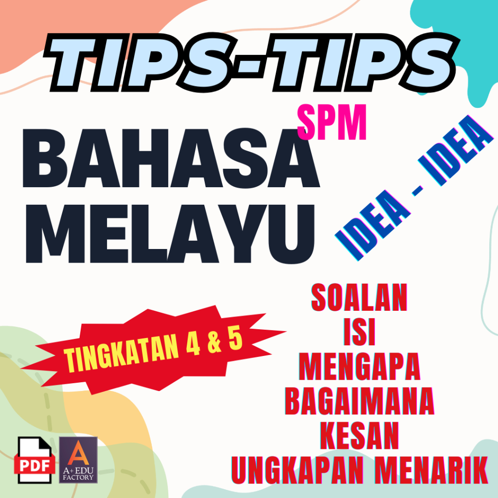 [📚PDF] TIPS TIPS BAHASA MELAYU IDEA ISI T4 T5 [SPM] NOTED FOR EXAM ...