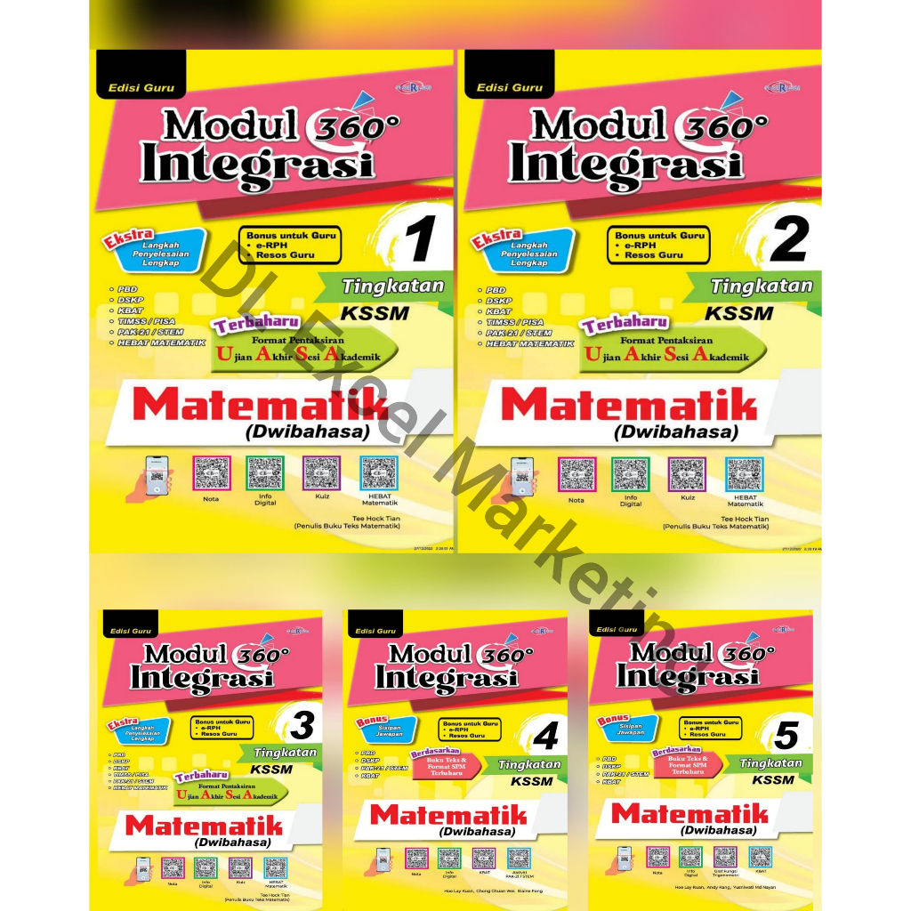 (DL) MODUL 360 INTEGRASI MATEMATIK TINGKATAN 1 2 3 4 5 | Shopee Malaysia