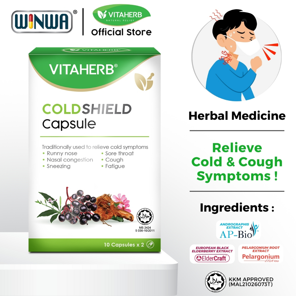 VITAHERB Coldshield Capsule (2 x 10's) | Shopee Malaysia