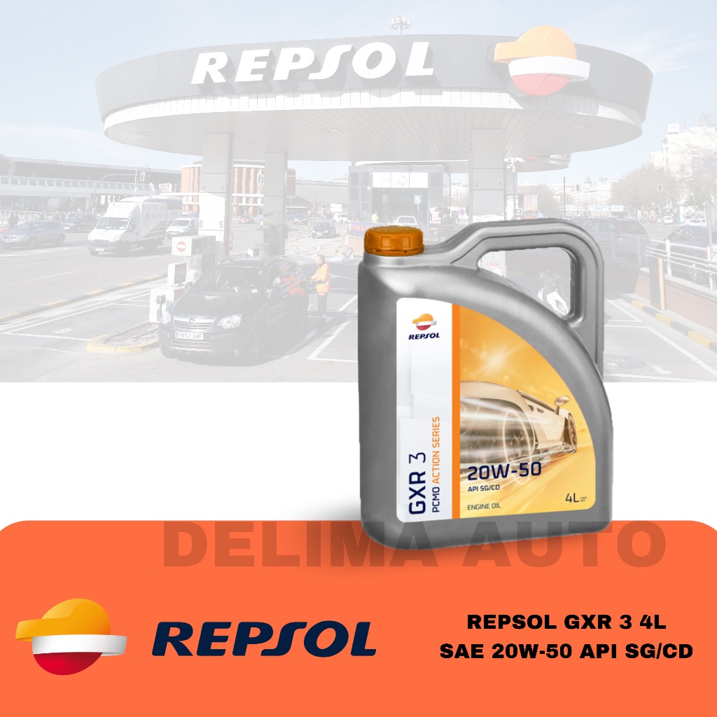 SAE 20W-50 APi SG/CD REPSOL gxr 3 Engine oil Wira Iswara Gen2 Waja ...