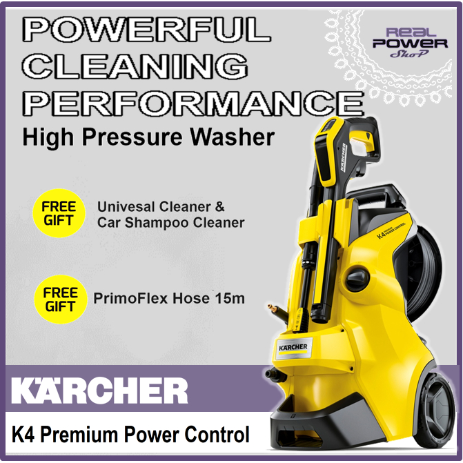 [ Free Gifts ] Karcher K4 Premium Power Control High Pressure Washer ...