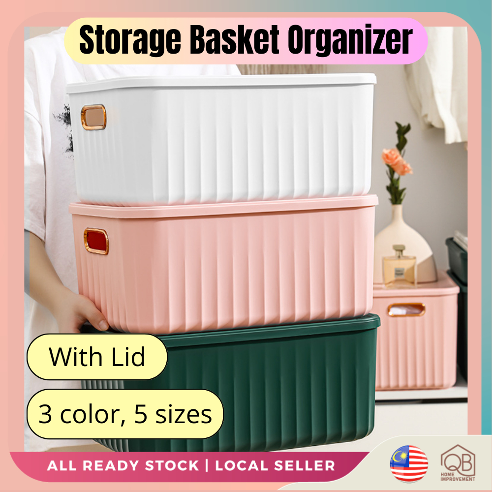 Large Capacity Luxury Storage Box with Handle Lid Snacks Toys ...