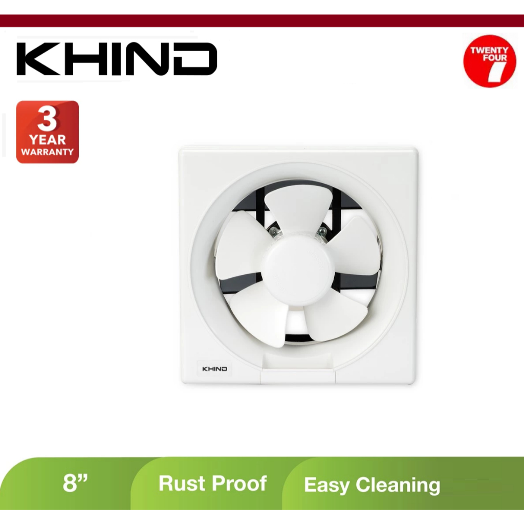 KHIND 8" Ventilation Fan / Exhaust Fan with JKR Approval EF8001 ...