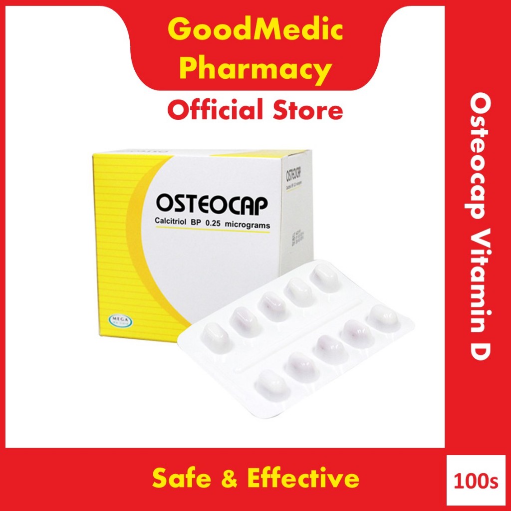 Osteocap Vitamin D 0.25mcg Softgel Capsule (100s) | Shopee Malaysia