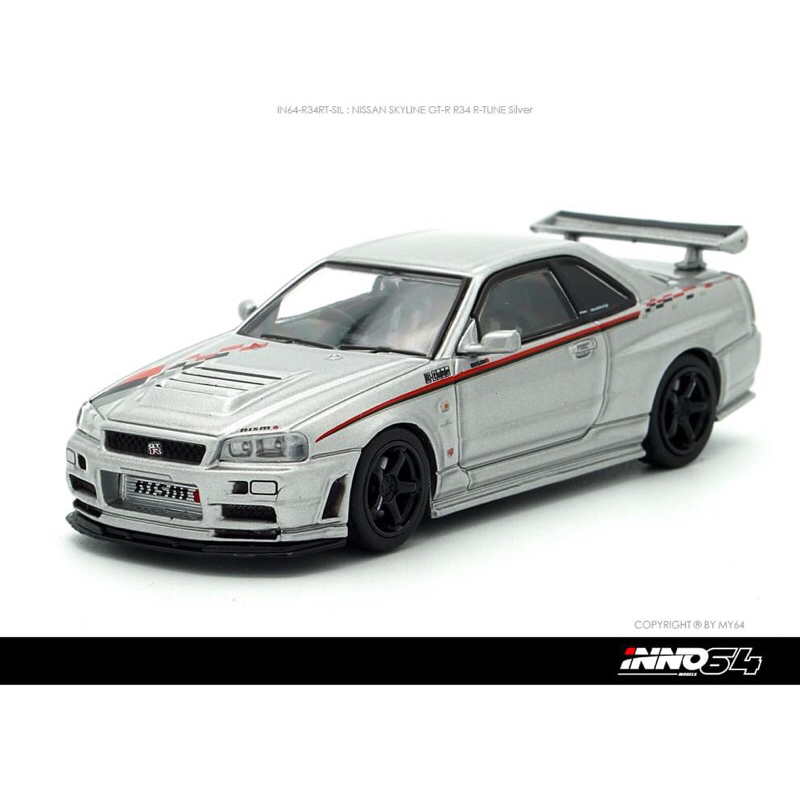 INNO64 - NISSAN SKYLINE GT-R (R34) NISMO R-TUNE (SILVER) | Shopee Malaysia
