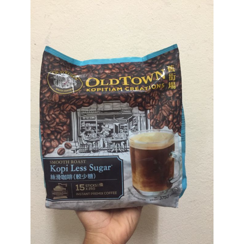 oldtown instant premix white coffee smooth roast kopi less sugar coffee ...