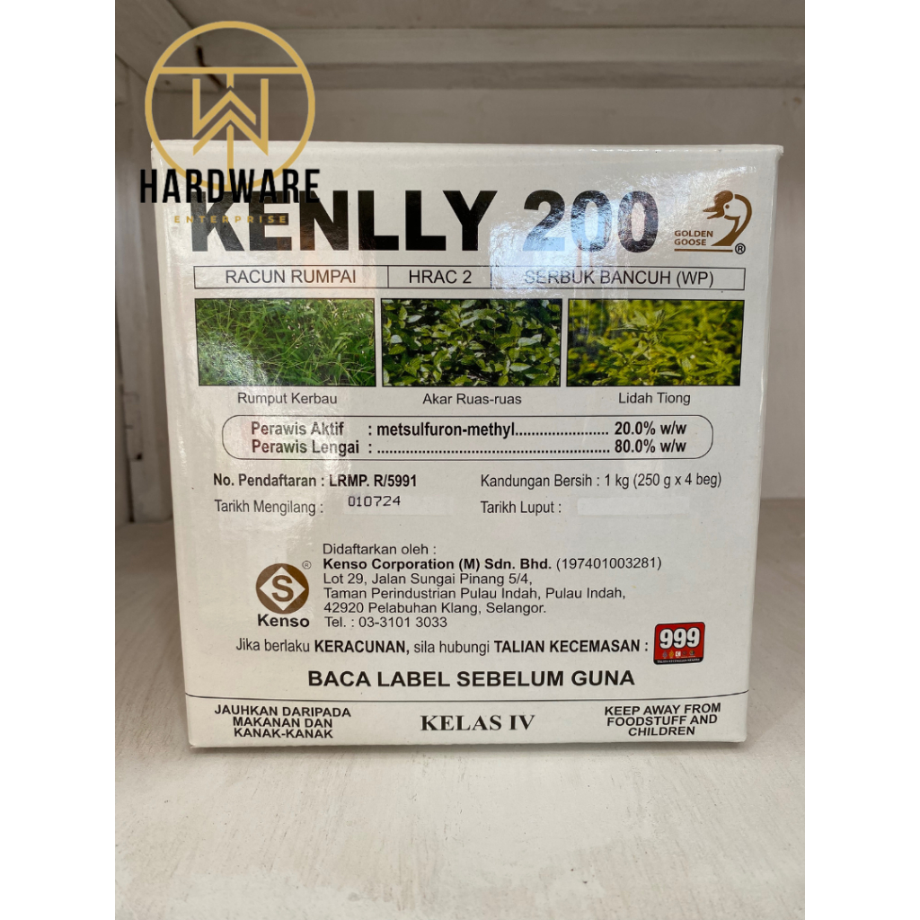 KENLLY 200 1KG (Herbicide /Racun Rumpai)serbuk Bancuh (WP) | Shopee ...