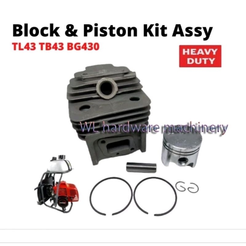 Brush Cutter TB43 TL43 TU43 Cylinder Block Mesin Potong Rumput BG430 (40mm) | Shopee Malaysia