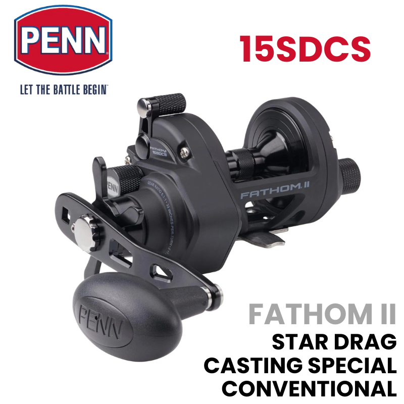 PENN Fathom II Star Drag Casting Special Conventional Reel - FTH II ...