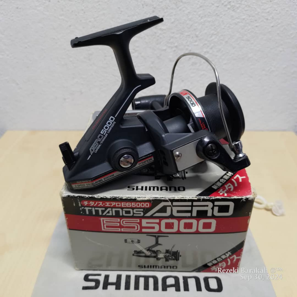 SHIMANO TITANOS AERO ES 5000 Reel Spinning Mesin Pancing Kekili New Old ...