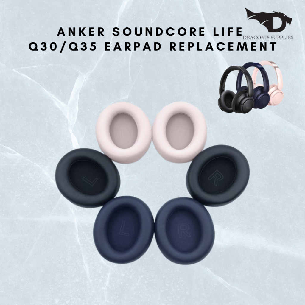 🔥Ready Stock🔥Anker Soundcore Life Q30/Q35 Compatible Earpad Replacement Comfortable Leather ...