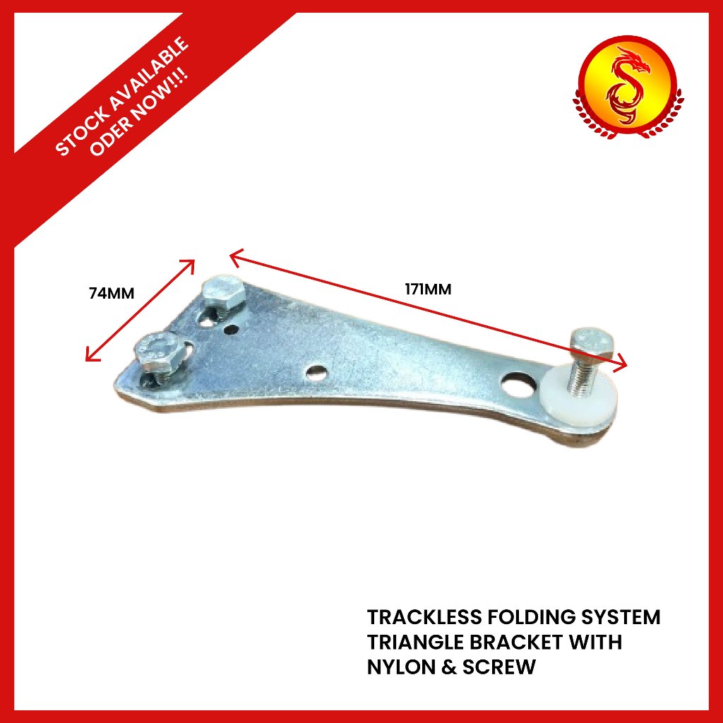 Trackless Folding System Triangle Bracket With Nylon & Screw (Standard ...