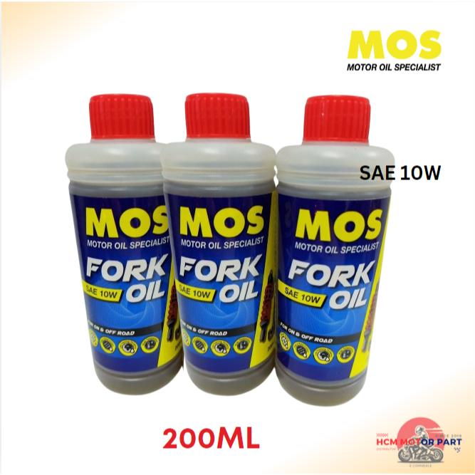 MOS FORK OIL HEAVY DUTY 200ML MINYAK FORK ORIGINAL SAE10W ALL MODELS ...