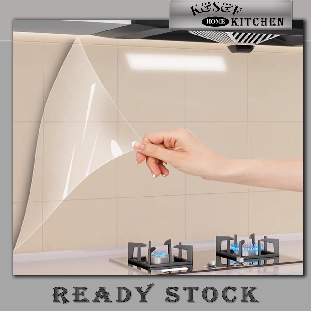 Transparent Kitchen Oil Sticker High Temperature Resistant Tile Wall ...