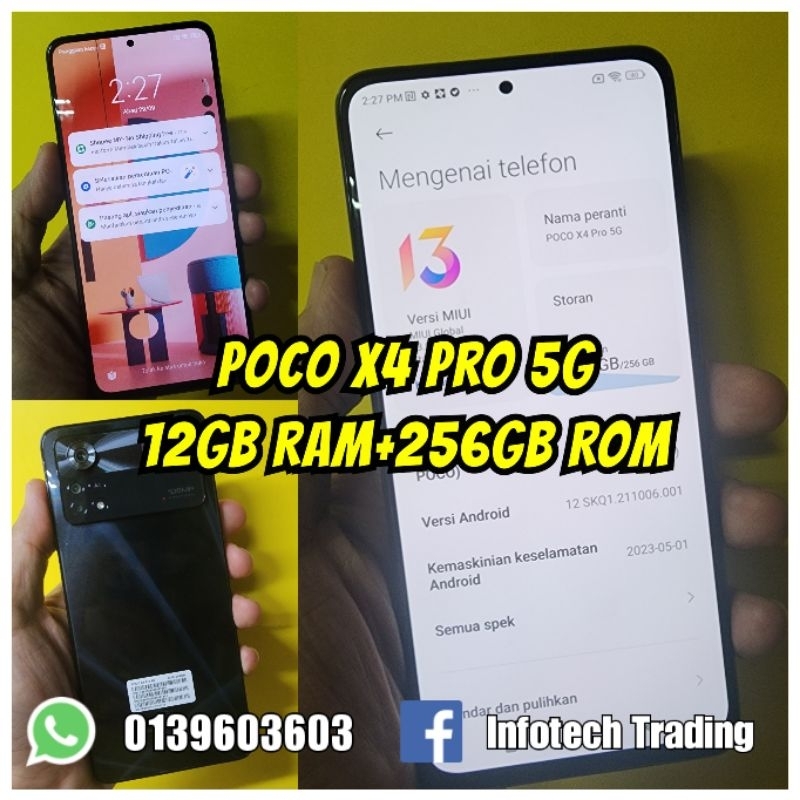 Original Used POCO C65 POCO M4 X4 PRO | X3 PRO | POCO X3 NFC | POCO F3 ...