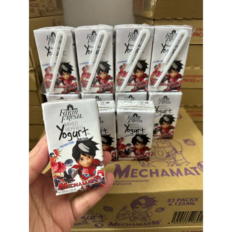 Farm Fresh UHT Yogurt Mixed Berries 125ml X 32 PACK | Shopee Malaysia