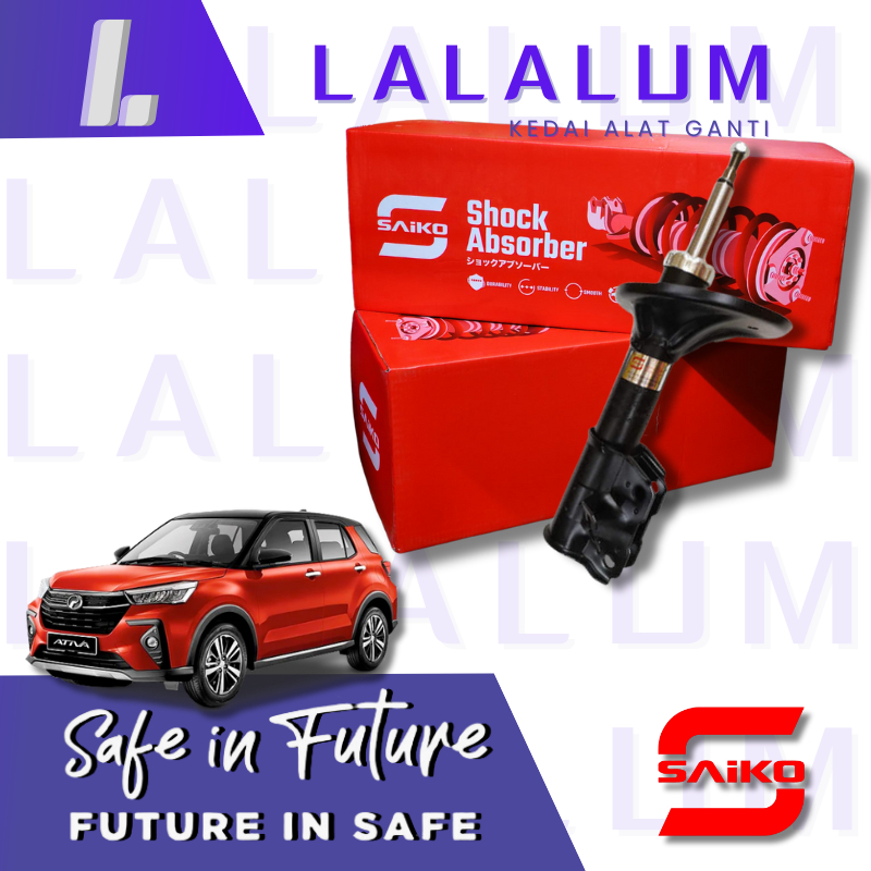 SAIKO JAPAN QUALITY ATIVA 1.0T (A270RS) "Y21 ABSORBER FRT DEPAN / RR ...