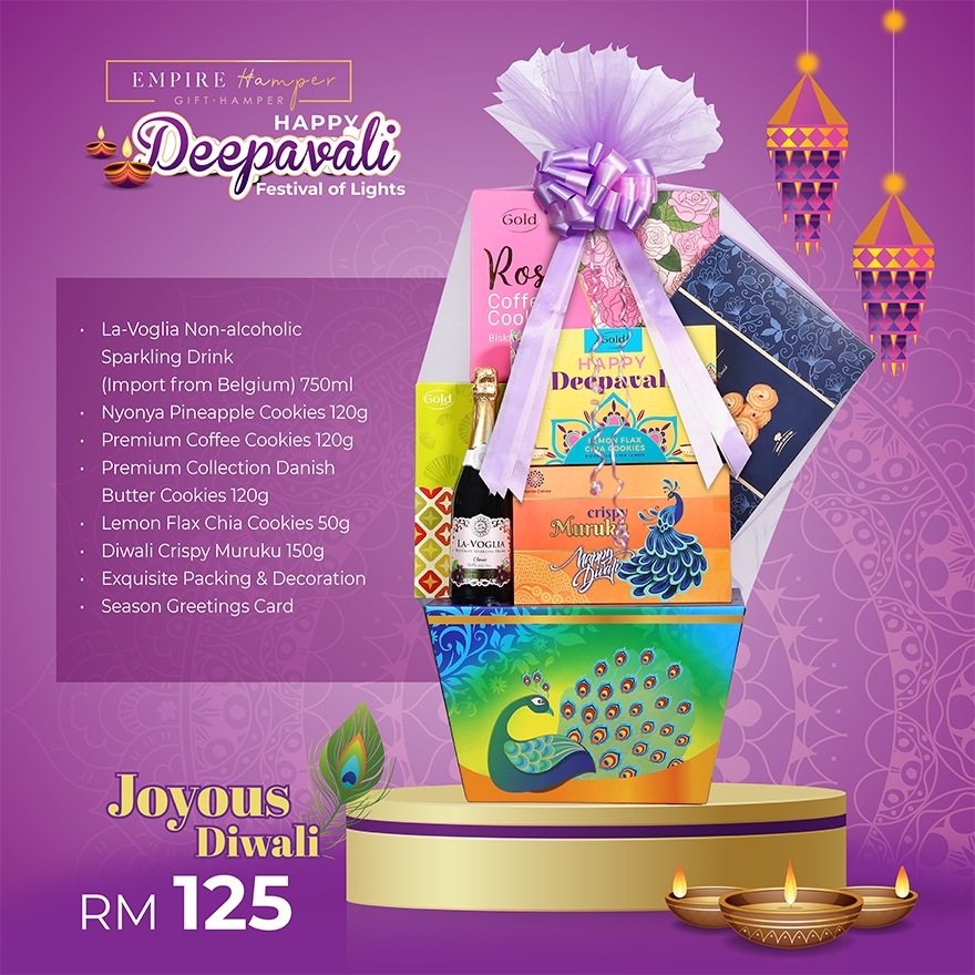 Joyous Diwali Empire Hamper 2024 DEEPAVALI EMPIRE HAMPER Gift Box ...