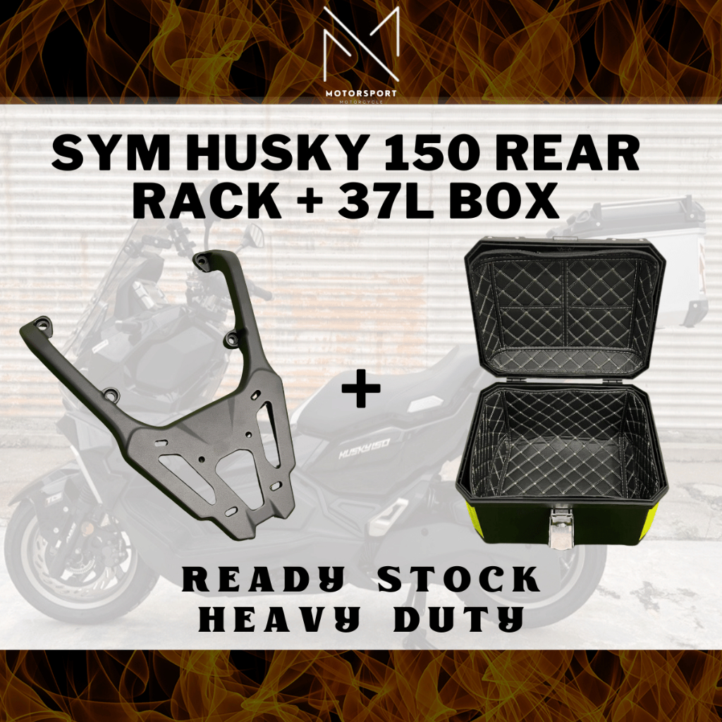 SYM Husky 150 Monorack Top Box 37L 47L 55L Bracket Rack Luggage Alien ...