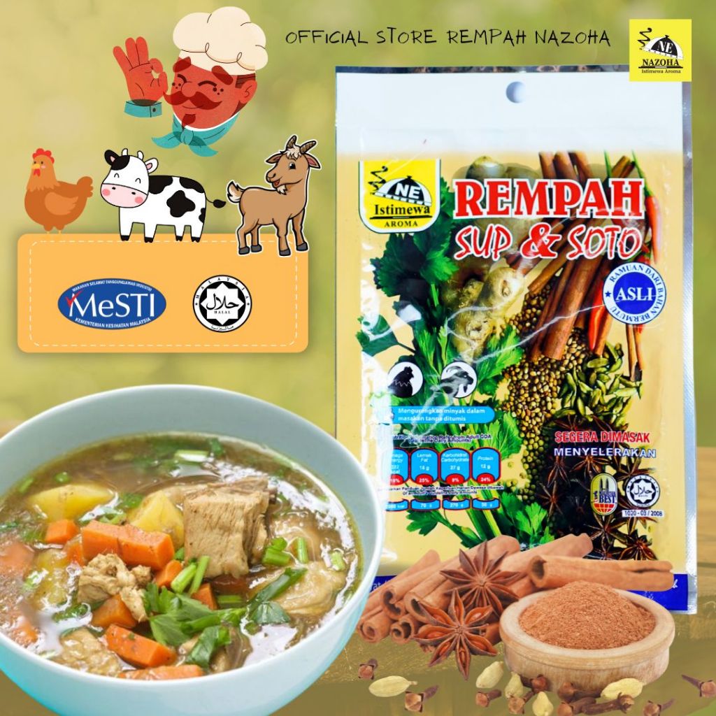 PES Rempah sup & soto Nazoha | Shopee Malaysia