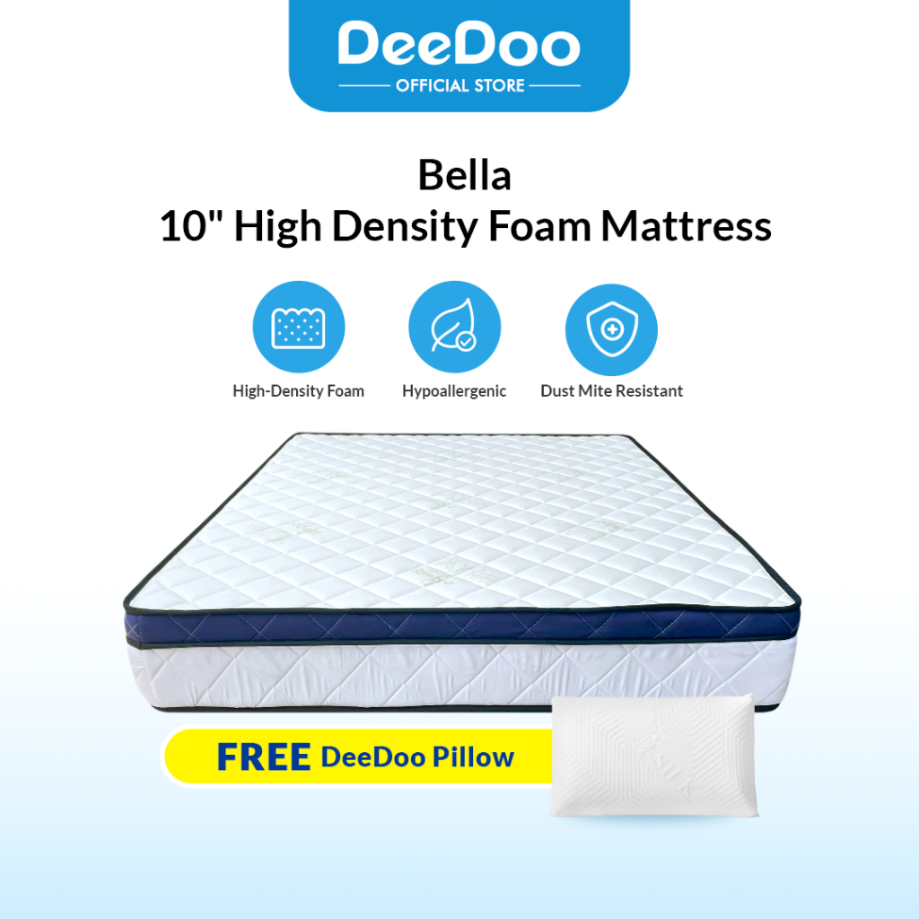 DeeDoo Bella High Density Foam Mattress (10") | Shopee Malaysia