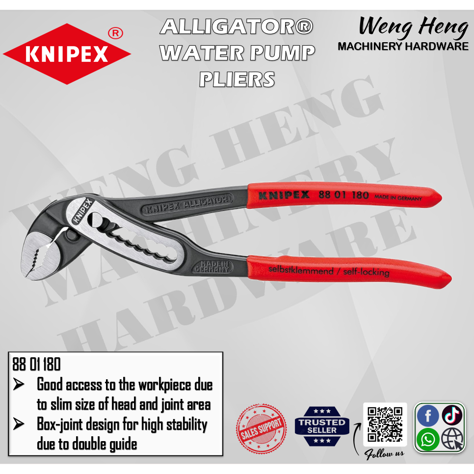 KNIPEX Alligator® Water Pump Pliers - 88 01 180 | Shopee Malaysia