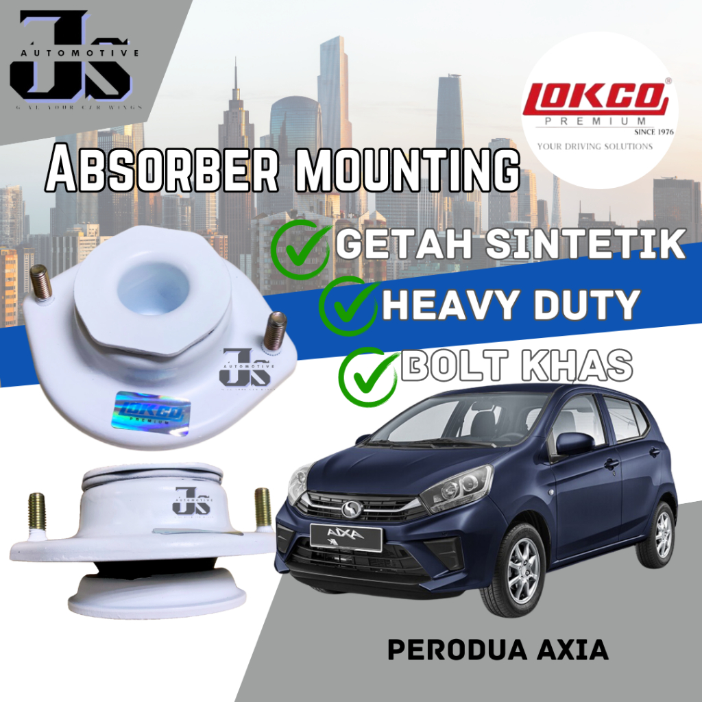 LOKCO Premium Heavy Duty Absorber Mounting PERODUA AXIA Front/Depan ...