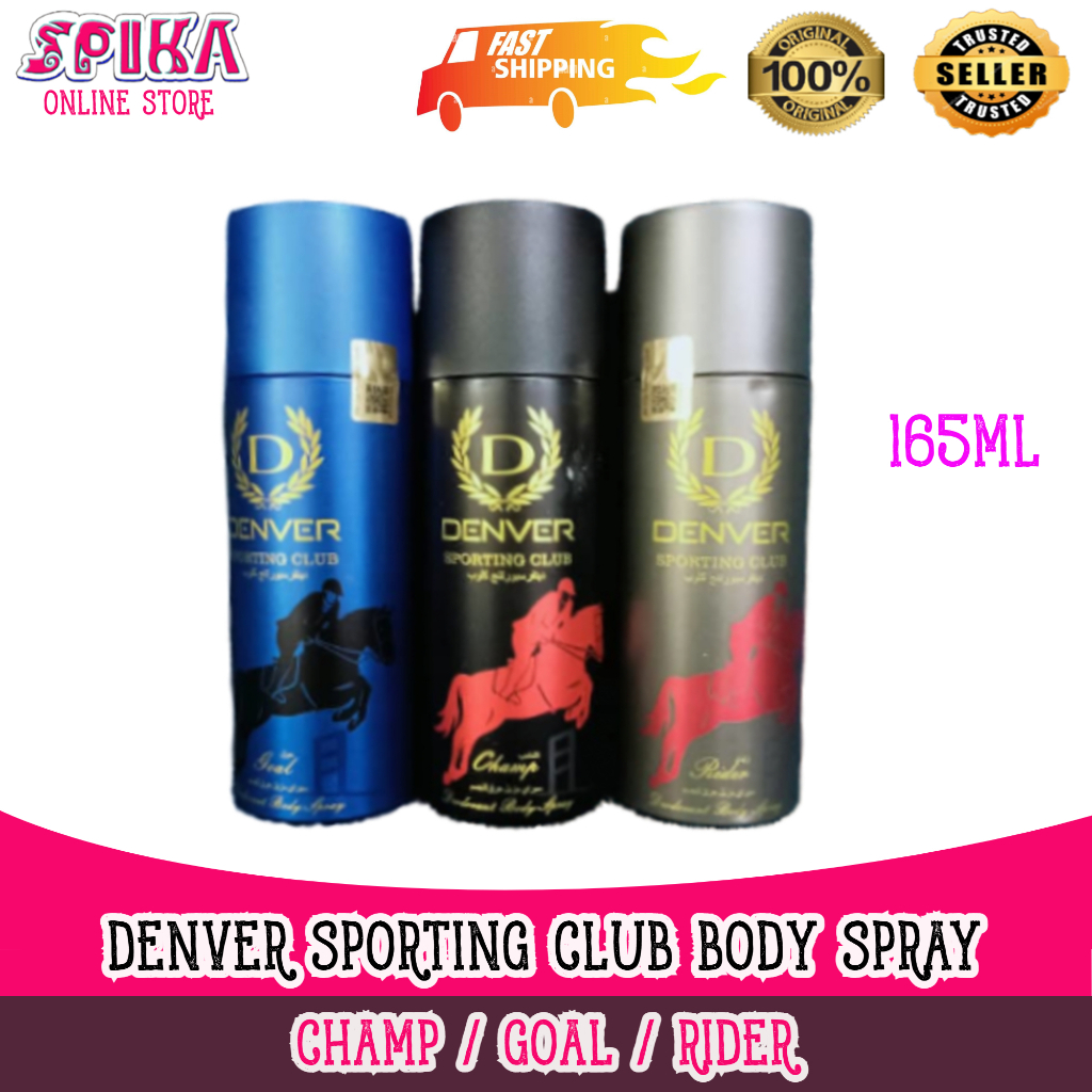 DENVER SPORTING CLUB BODY SPRAY 165ML | Shopee Malaysia