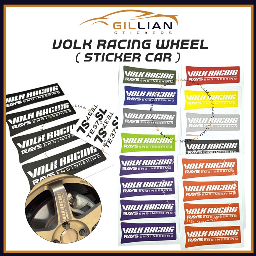 RAYS VOLK RACING STICKER SPORT RIM TE37 - [1 Set = 4 Pcs] | Shopee Malaysia