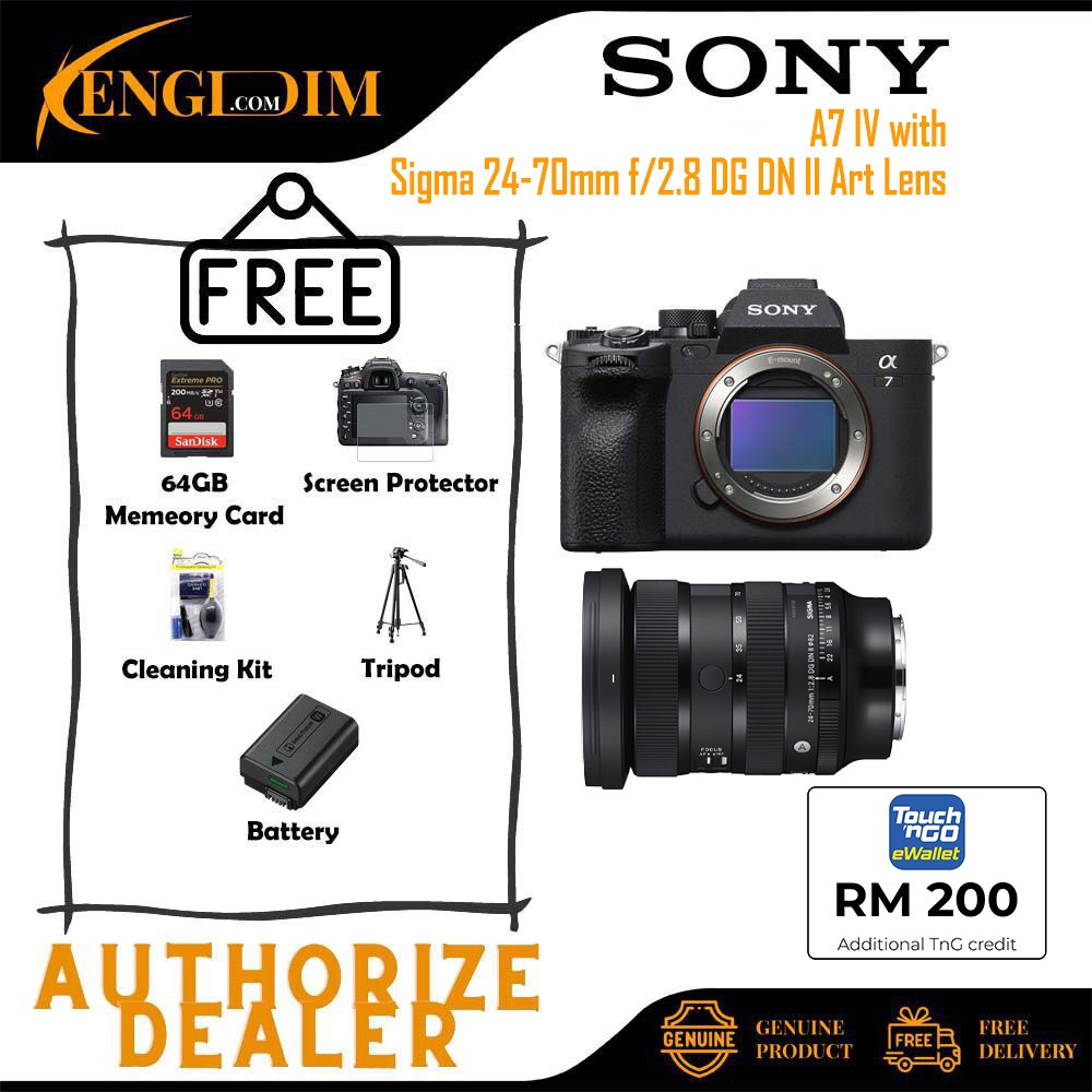 Sony Alpha a7 IV a7IV a7iv Mirrorless Digital Camera with Sigma 24-70mm ...