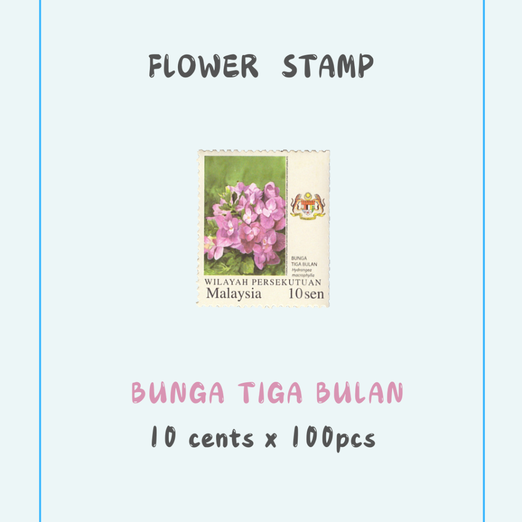 Stamp Malaysia - Flower Stamp | Setem Bunga | 10cents | 20cents | 100 ...