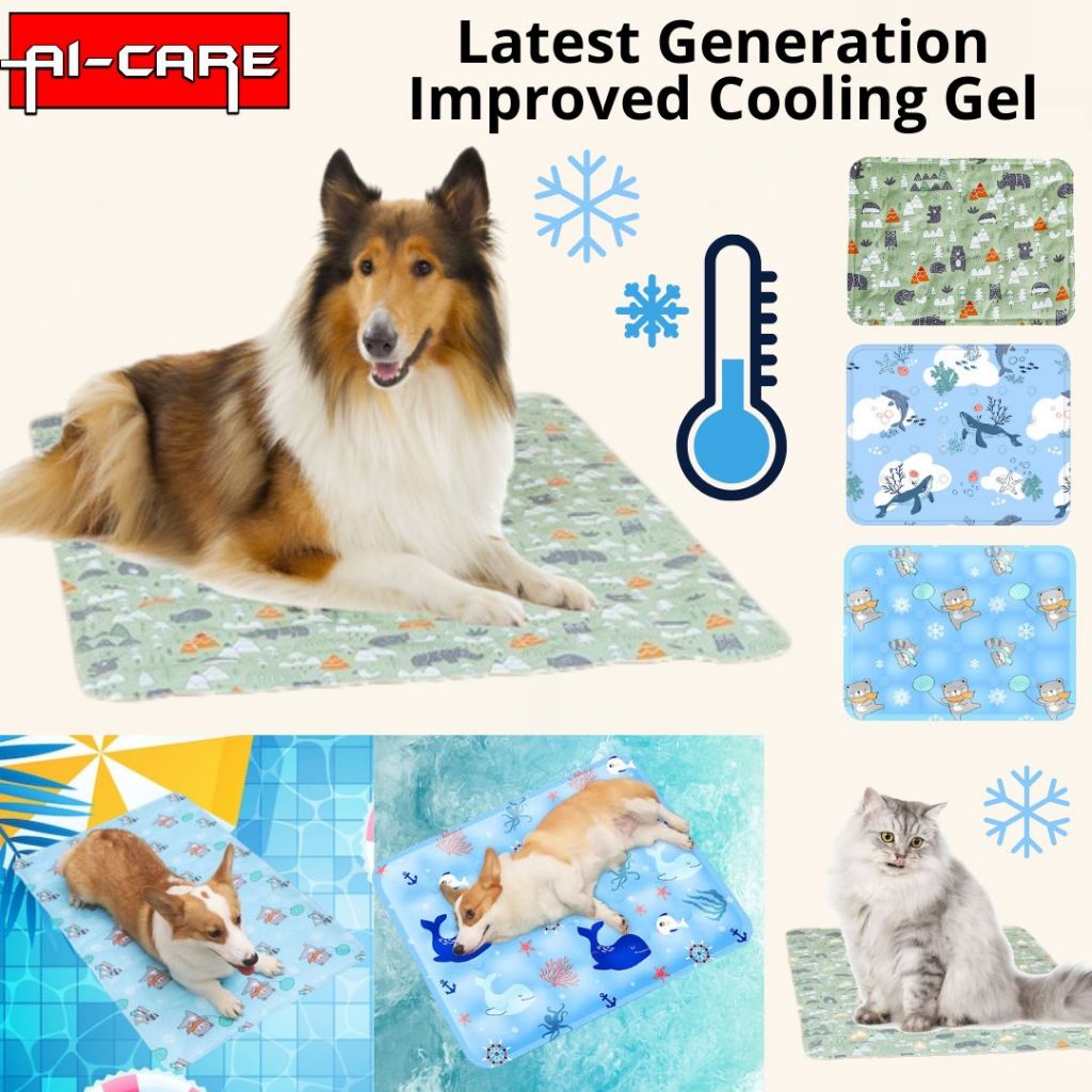 🔥NEW DESIGN🔥 Cooling Ice Mat for Cat and Dog Cooling Gel Mat Long ...
