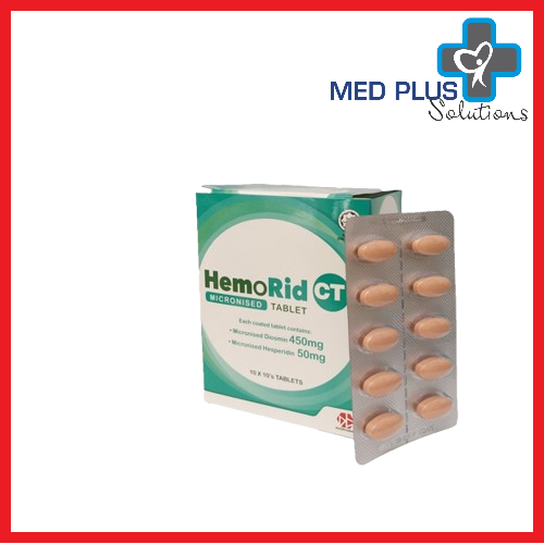 HemoRid Micronised Tablet (Micronised Diosmin 450mg, Micronised ...