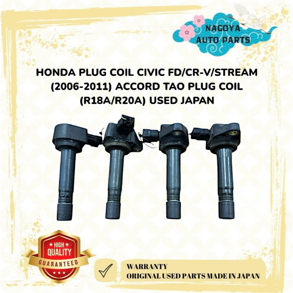 HONDA PLUG COIL CIVIC FD/CR-V/STREAM (2006-2011) ACCORD TAO PLUG COIL ...